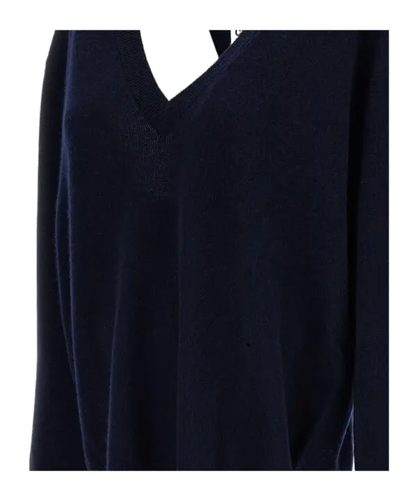Extreme Cashmere Long-sleeved V-neck Jumper - Blue