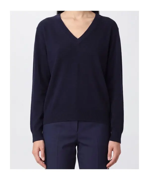 Extreme Cashmere Long-sleeved V-neck Jumper - Blue