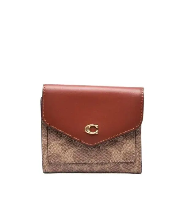 COACH Wyn Logo Plaque Small Wallet