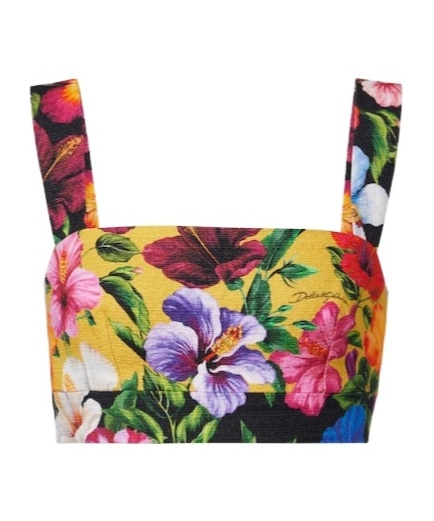Dolce & Gabbana Floral Crop Top