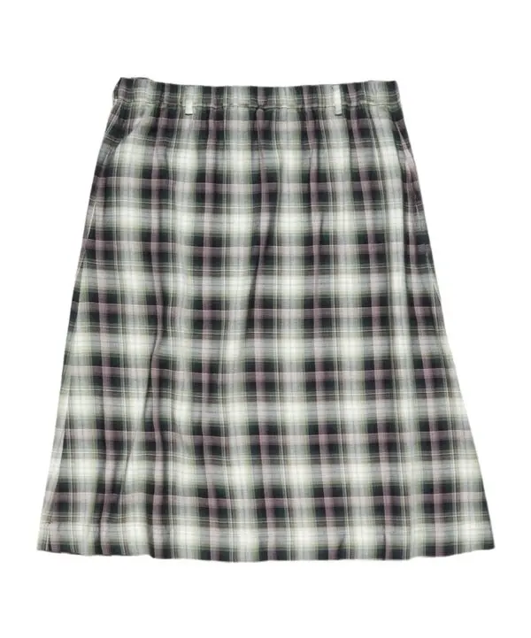 Acne Studios Plaid Midi Skirt - Gray