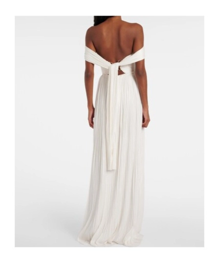 MARIA LUCIA HOHAN Sharon Off-shoulder Silk Gown