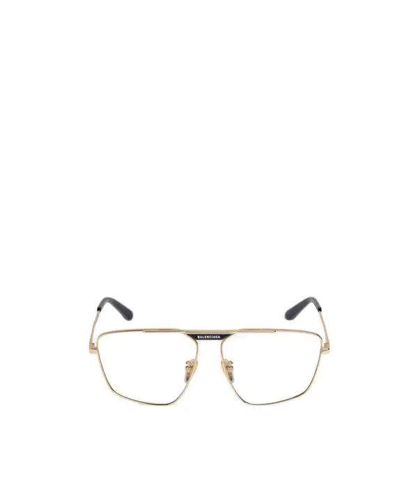 Balenciaga Navigator Sunglasses In Gold - Nude