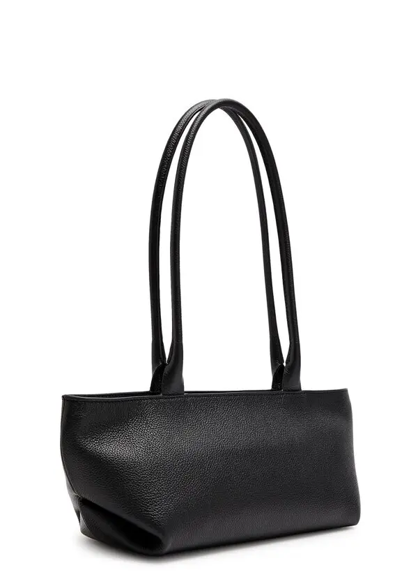 DEMELLIER Grained Leather Shoulder Bag - Black