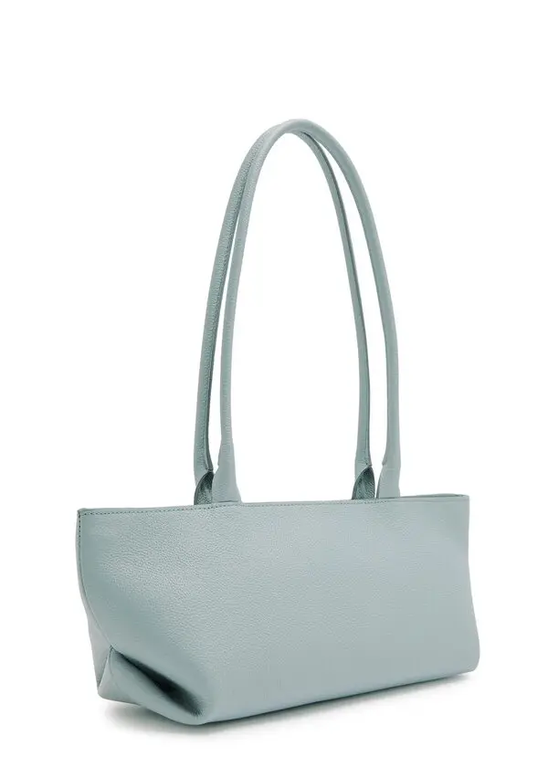 DEMELLIER Grained Leather Shoulder Bag - Blue