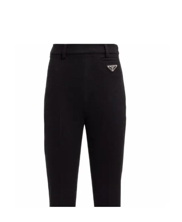 Prada Stretch Flannel High Waist Stirrup Pants