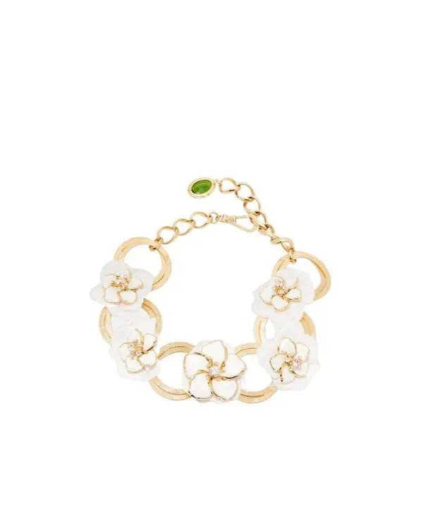 Dolce & Gabbana Embellished Floral Chain Necklace