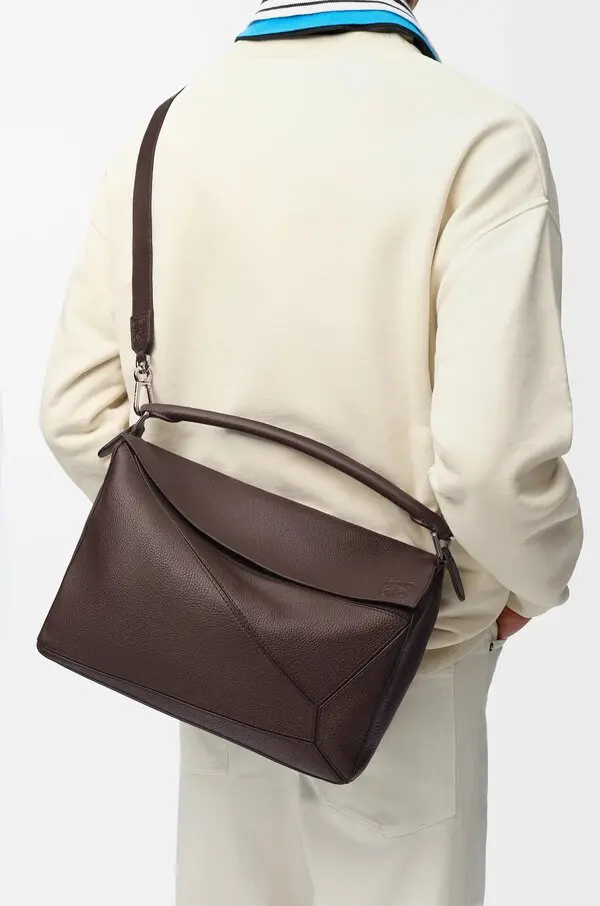 Loewe Logo Embossed Top Handle Bag