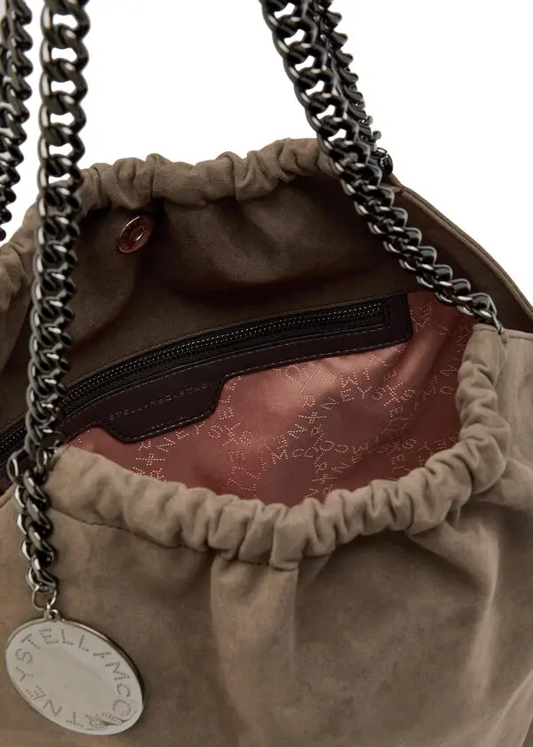 Stella McCartney Falabella Medium Drawstring Faux Suede Tote