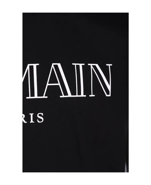 Balmain Logo Print T-shirt - Black