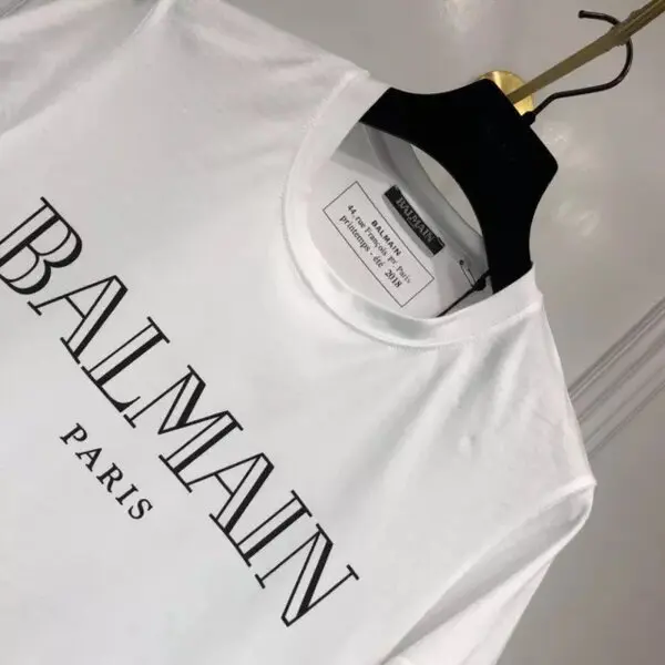 Balmain Logo Print T-shirt - Black