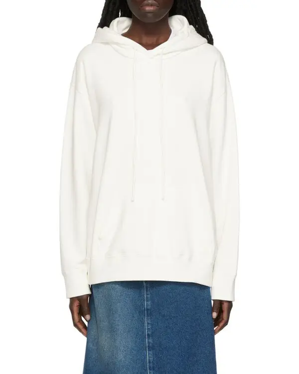 MAISON MARGIELA Logo-embroidered Drawstring Hoodie