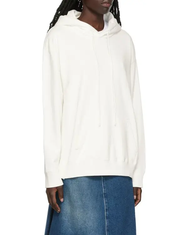 MAISON MARGIELA Logo-embroidered Drawstring Hoodie