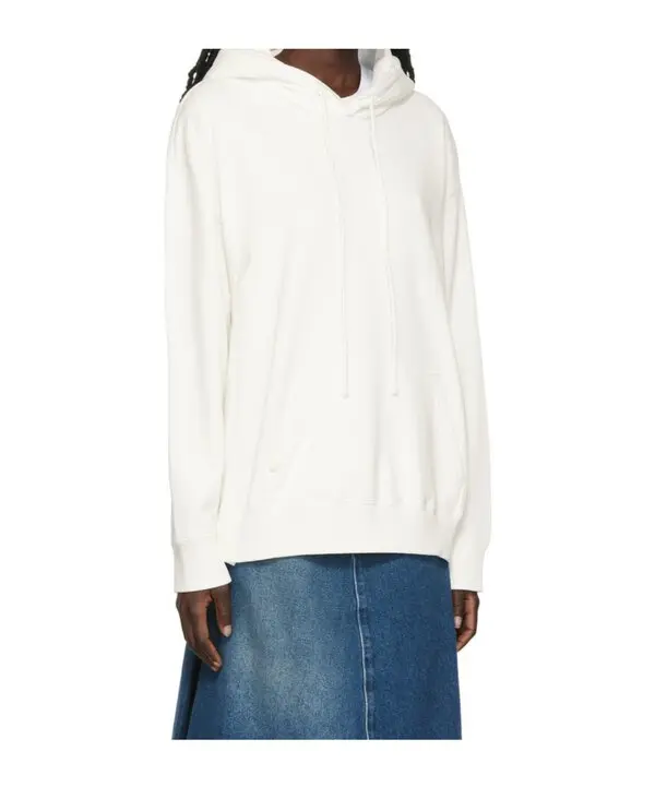 MAISON MARGIELA Logo-embroidered Drawstring Hoodie