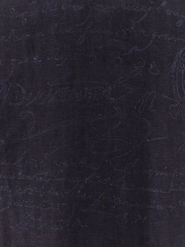Berluti Script Detailed Collared Shirt