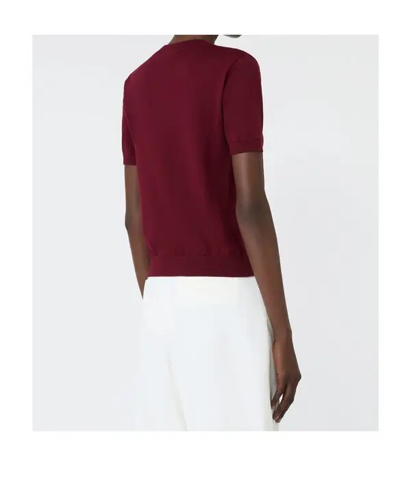Max Mara Giulietta Crewneck Knitted Jumper - Deep Red