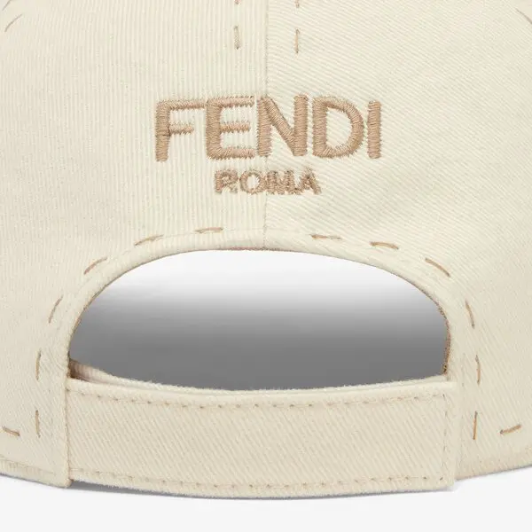 Fendi Selleria Topstitch Baseball Cap
