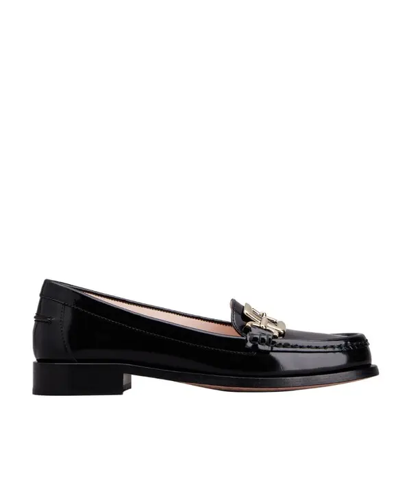 ROGER VIVIER Metal Buckle Patent Leather Loafers