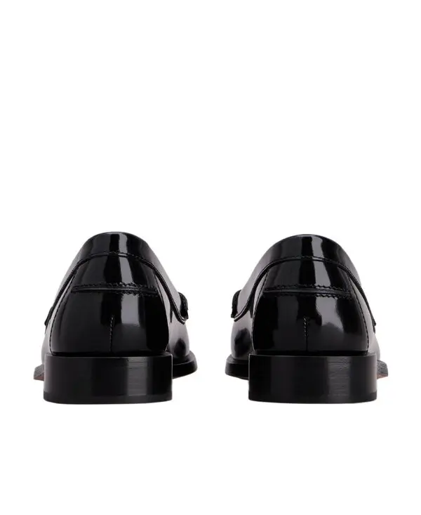 ROGER VIVIER Metal Buckle Patent Leather Loafers