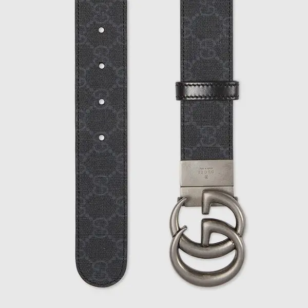 Gucci Gg Marmont Reversible Belt - Black