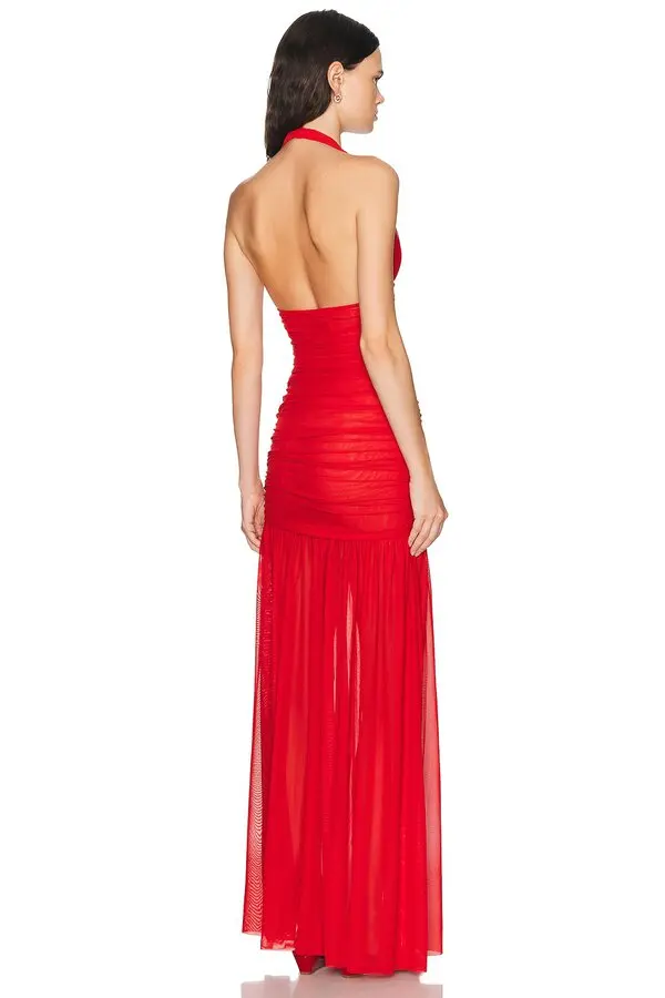 SEROYA Teghan Dress In Red