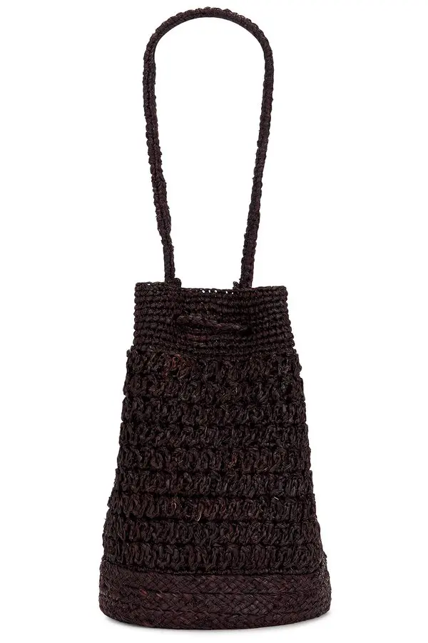 Jenni Kayne Riviera Raffia Bucket Bag