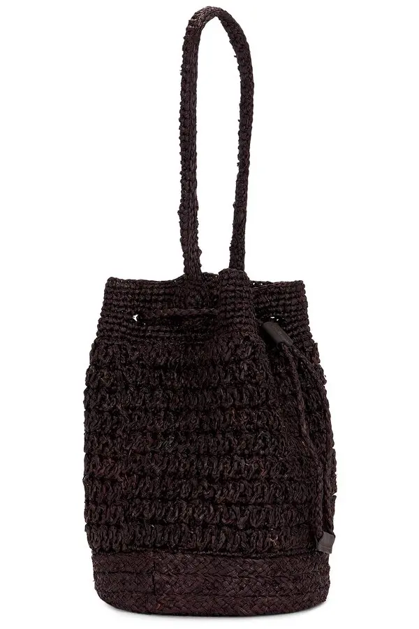Jenni Kayne Riviera Raffia Bucket Bag