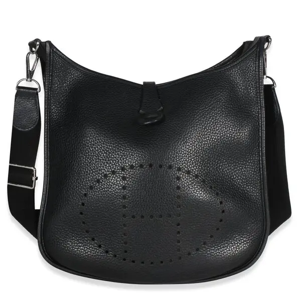 Hermès Clemence Evelyne Iii Pm 29 Phw - Black