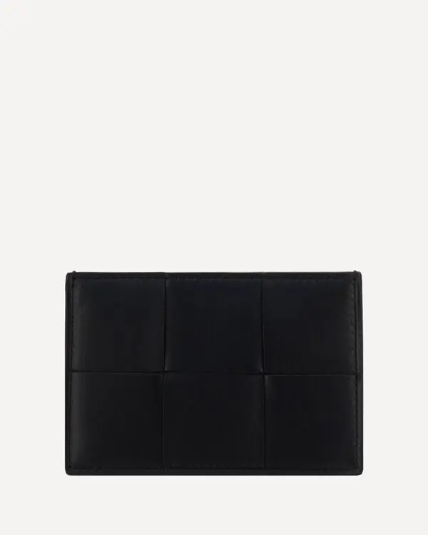 Bottega Veneta Leather Cardholder - Black