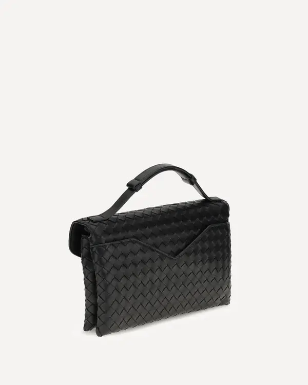 Bottega Veneta Knot Lock Shoulder Bag - Black