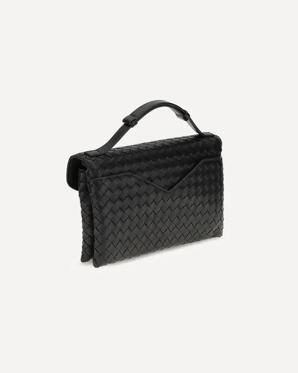 Bottega Veneta Knot Lock Shoulder Bag - Black