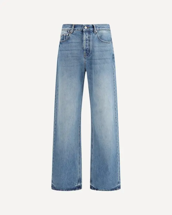 Jacquemus Wide-leg Faded Denim Jeans