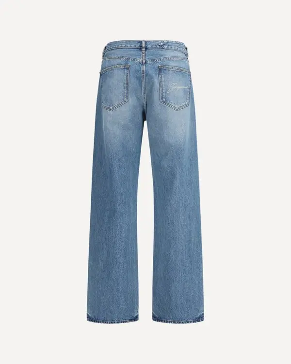 Jacquemus Wide-leg Faded Denim Jeans