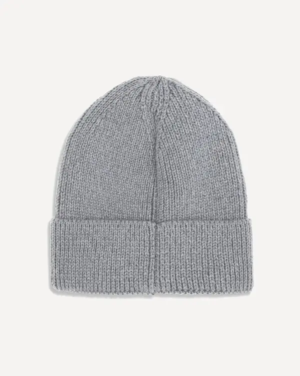 The North Face Ribbed Logo Beanie - Grey