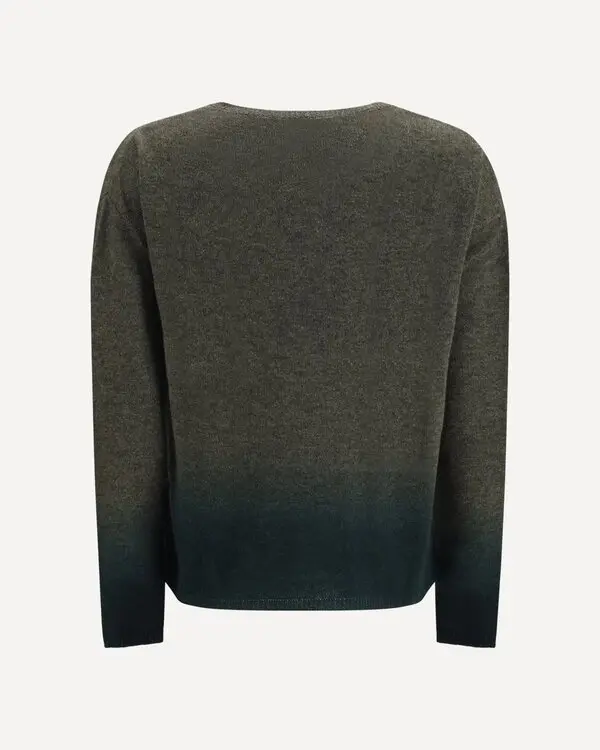 MIRROR IN THE SKY Gradient Cashmere Crewneck Sweater