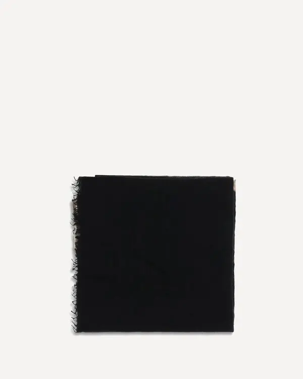 MIRROR IN THE SKY Gran Soufflé Semi-felted Scarf - Black