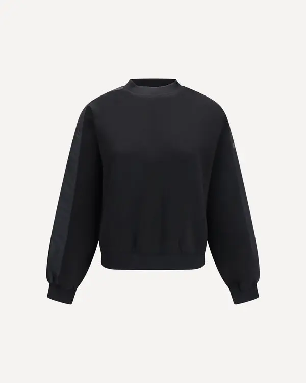 Moose Knuckles Mix Media Crewneck Sweater