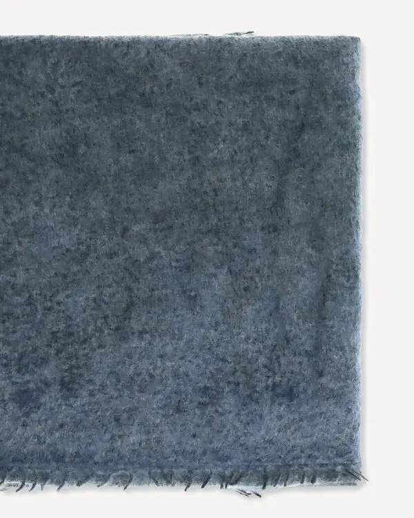 MIRROR IN THE SKY Lightweight Cashmere Scarf With Fringes