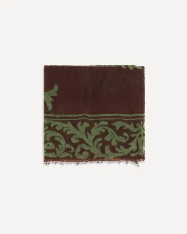MIRROR IN THE SKY Soufflé Cashmere Scarf With Baroque Motif