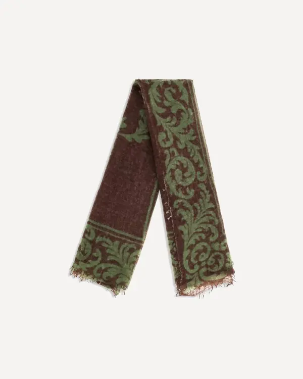 MIRROR IN THE SKY Soufflé Cashmere Scarf With Baroque Motif