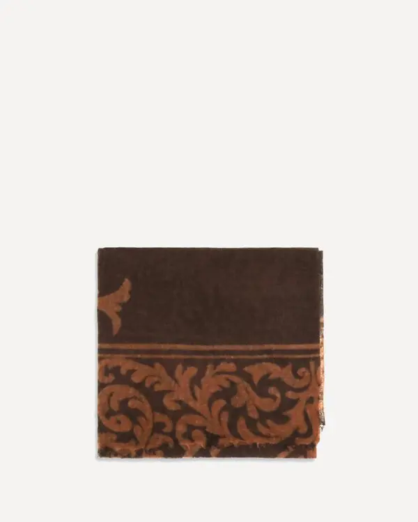 MIRROR IN THE SKY Soufflé Cashmere Scarf With Baroque Motif - Multicolour