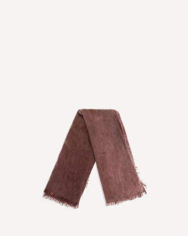 MIRROR IN THE SKY Lightweight Cashmere Scarf With Fringes