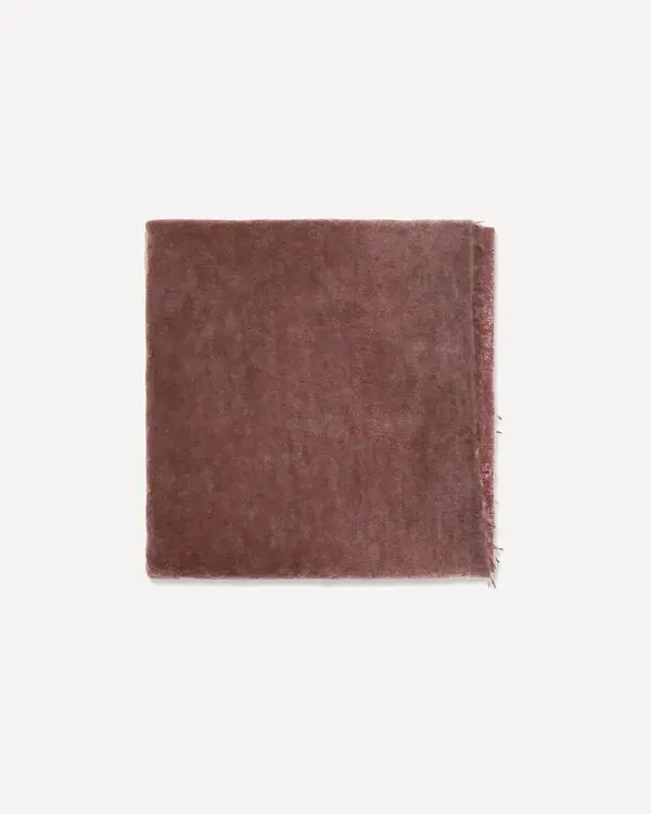 MIRROR IN THE SKY Lightweight Cashmere Scarf With Fringes