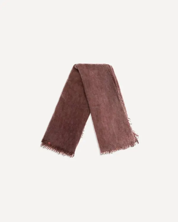 MIRROR IN THE SKY Lightweight Cashmere Scarf With Fringes