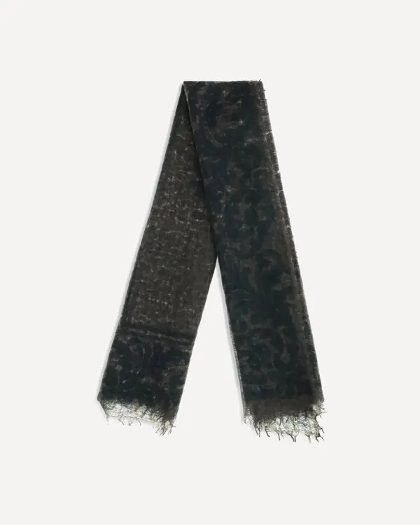 MIRROR IN THE SKY Soufflé Cashmere Scarf With Baroque Motif