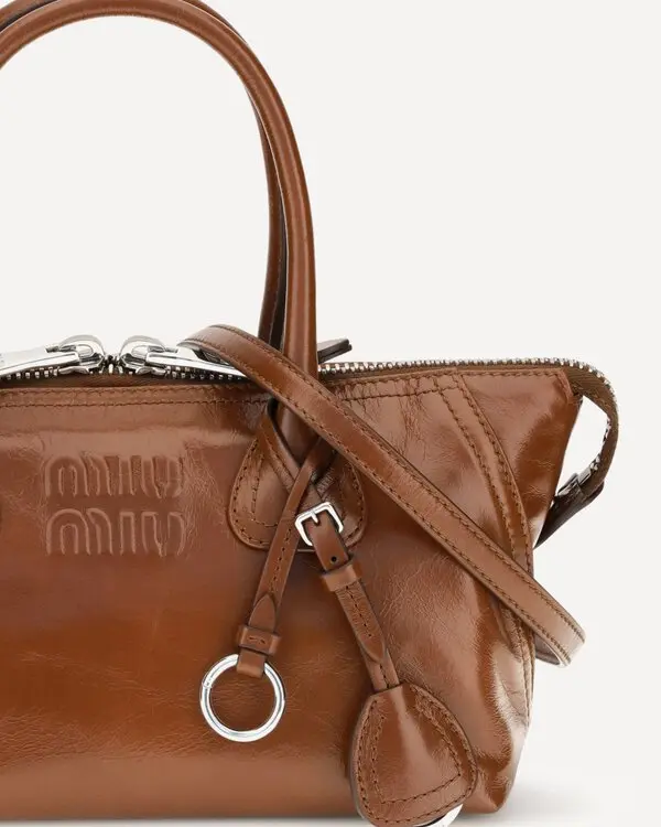 Miu Miu Glossy Leather Handbag
