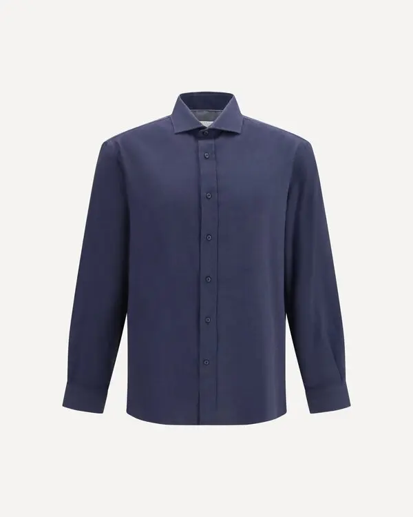 Brunello Cucinelli Cotton Shirt - Blue