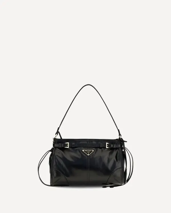 Prada Small Bonnie Handbag In Leather