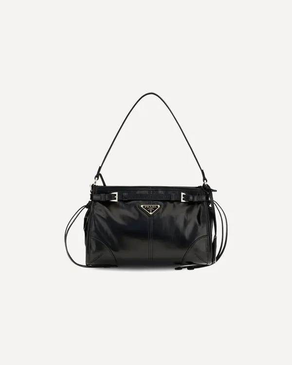 Prada Small Bonnie Handbag In Leather