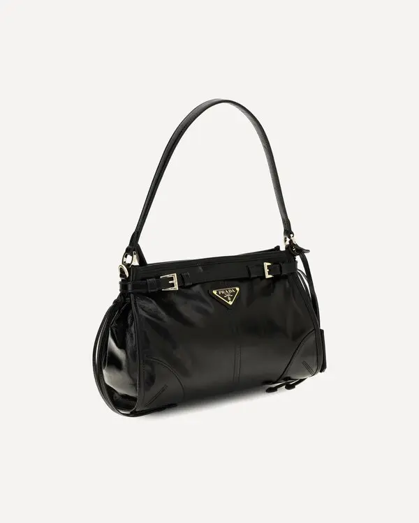 Prada Small Bonnie Handbag In Leather